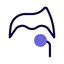 Man with a single lens spectacle isolated on a Vector Image