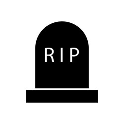 Tombstone icon Royalty Free Vector Image - VectorStock