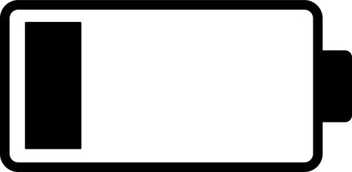 Battery charging charge indicator iconfull level Vector Image