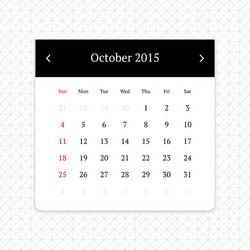 October 2013 calendar Royalty Free Vector Image
