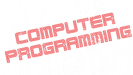 Computer programming rubber stamp Royalty Free Vector Image