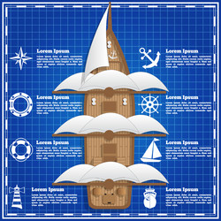 Pirate Ship Top View Vector Images (28)