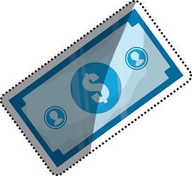 Money billet isolated Royalty Free Vector Image