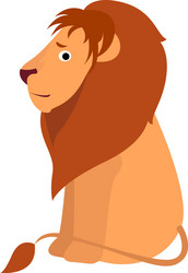 Scared Lion Vector Images (51)