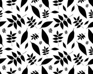 Seamless pattern with elm branches Royalty Free Vector Image