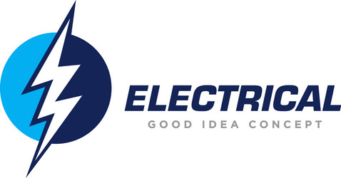 Electrical logo design Royalty Free Vector Image