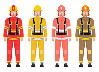 Fireman design isolated on white background Vector Image