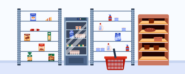 Empty Grocery Shelves Vector Images (over 160)