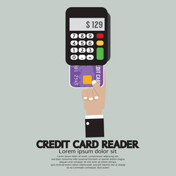 Credit card reader Royalty Free Vector Image - VectorStock
