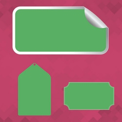 Different blank color label self adhesive sticker Vector Image