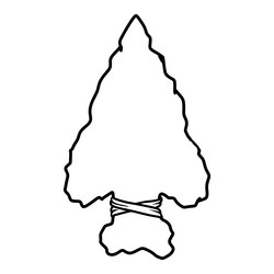 Stone arrowhead design element for poster card Vector Image
