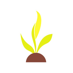 Plant seedling comics icon Royalty Free Vector Image