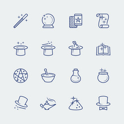 Magic icon set Royalty Free Vector Image - VectorStock