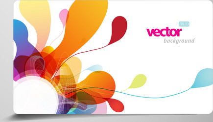 Set of abstract colorful splash gift cards Vector Image