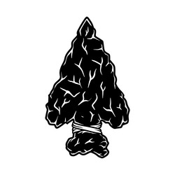 Stone arrow head design element for poster card Vector Image