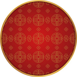 Chinese round frame pattern circle Royalty Free Vector Image