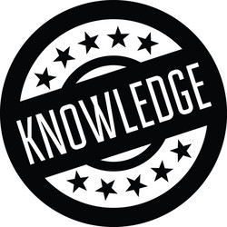 Knowledge rubber stamp Royalty Free Vector Image