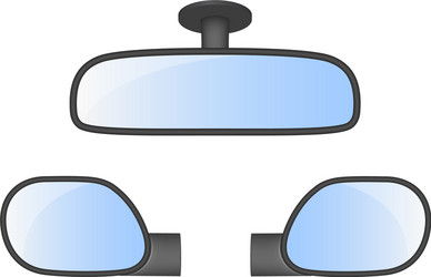 Car rear view mirror Royalty Free Vector Image