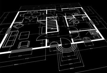 Building plans Royalty Free Vector Image - VectorStock