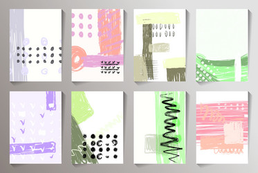 Hand drawn backgrounds Royalty Free Vector Image
