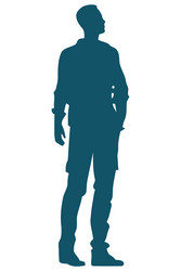 Man Standing Silhouette Vector Images (over 21,000)