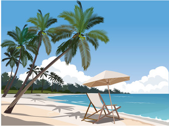Beach Royalty Free Vector Image - VectorStock