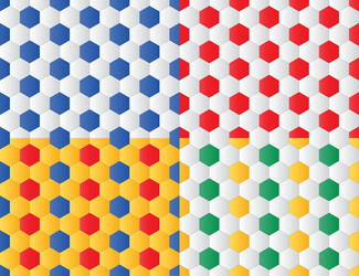 Sports balls in blue and white seamless pattern Vector Image