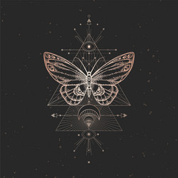 Abstract moon symbols background Royalty Free Vector Image