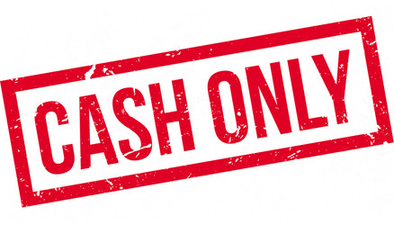 Cash only rubber stamp Royalty Free Vector Image