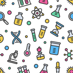Chemistry laboratory and science equipment Vector Image