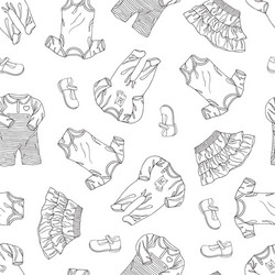 Children clothes seamless pattern-04 Royalty Free Vector