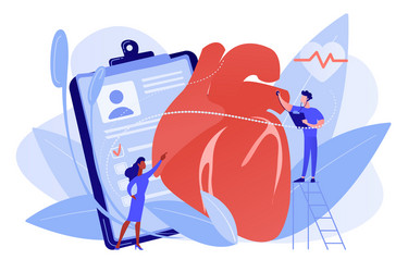 Ischemic heart disease abstract concept Royalty Free Vector