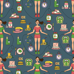 Weight loss diet infographics Royalty Free Vector Image