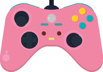 Pink retro video game Royalty Free Vector Image