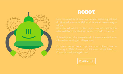 Robot and pages web collection Royalty Free Vector Image