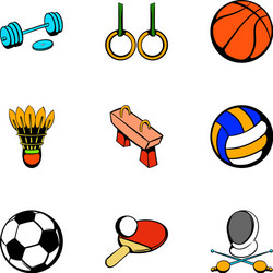 Table tennis racket ball field sport cartoon Vector Image