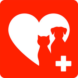 Sign of veterinary clinic Royalty Free Vector Image