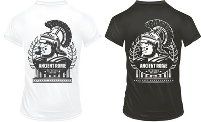 Vintage monochrome roman empire labels set Vector Image