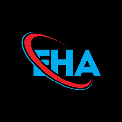 Eha logo letter design Royalty Free Vector Image