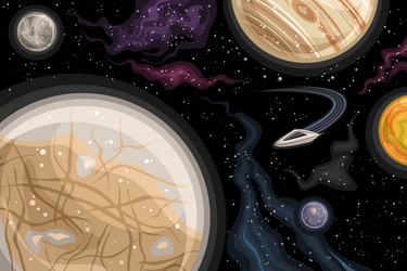 Space chart Royalty Free Vector Image - VectorStock