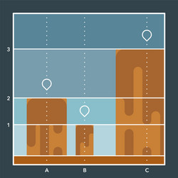 Milestone diagram infographic Royalty Free Vector Image
