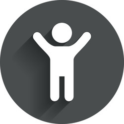 Child icon happy young boy symbol Royalty Free Vector Image