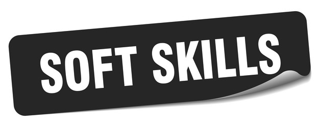 Soft skills sticker soft skills label Royalty Free Vector