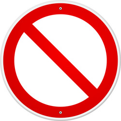 Blank Prohibited Sign Vector Images (over 1,900)