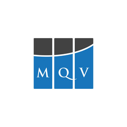 Mqv letter technology logo design on white Vector Image
