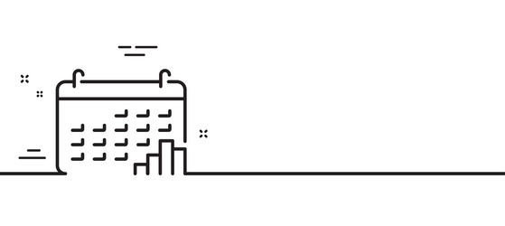 Graph line icon column chart sign minimal Vector Image