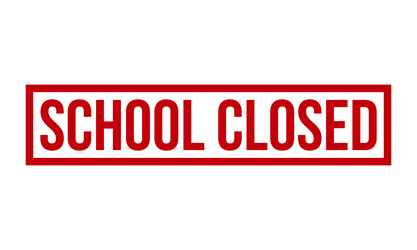 School closed rubber stamp seal Royalty Free Vector Image