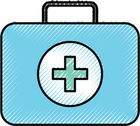 Medical bag cartoon Royalty Free Vector Image - VectorStock