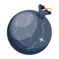 Download flat icon of bomb Royalty Free Vector Image