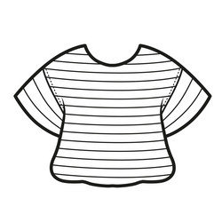 Bloomers color variation for coloring page Vector Image